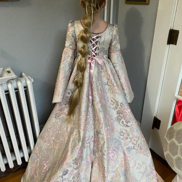 Medieval Dress Sewing Pattern PDF, Princess Gown With Bell Sleeves for ...