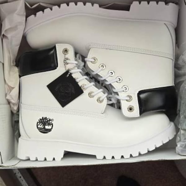 Timberland Boots Custom Made Men's Waterproofs Gold and White/ Pink ...