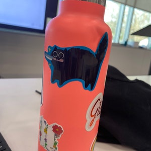 4 Cat Ghosts Stickers / Sticker Pack / Hydroflask / Cat | Etsy