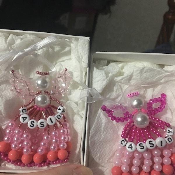 Beaded Angel Tutorial English, Standing Angel Ornament Beading Pattern ... Beaded Angel Tutorial English, Standing Angel Ornament Beading Pattern ...