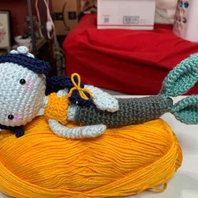 Mini Mermaid Crochet Doll Pattern / Amigurumi / Photo Tutorial - Etsy