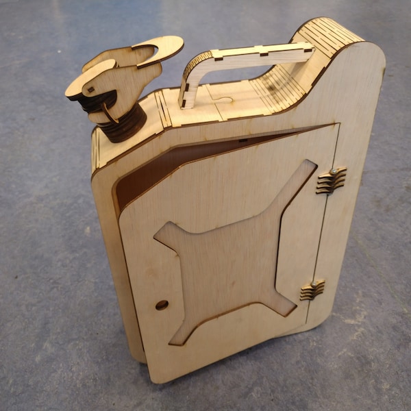 Wooden-cannon Bottle Holder 3D Model Puzzle File Svg Cdr Dxf Vector Cnc ...