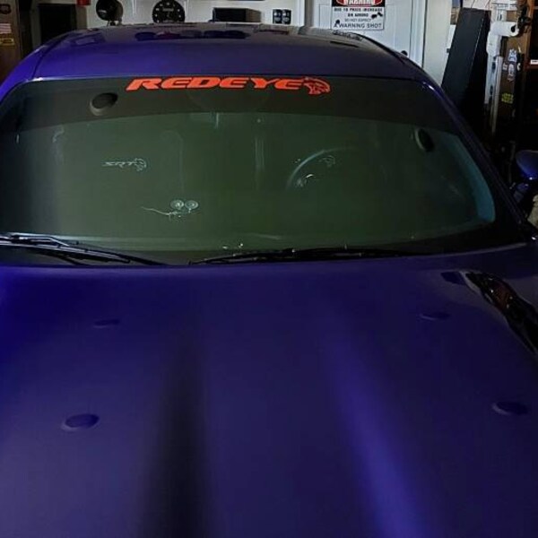 Dodge Challenger Taillight Divider Decal - Blank / Debadged + SRT Logo ...