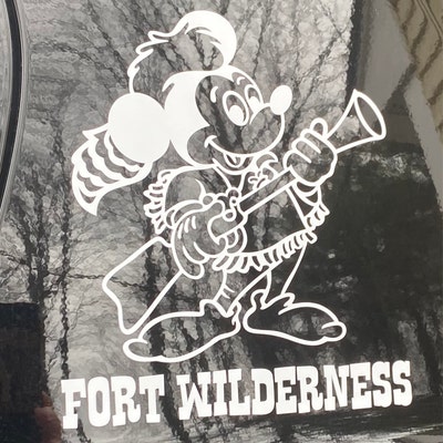 Fort Wilderness Musket Mickey Vinyl Decal - Etsy