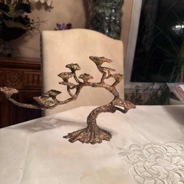 Chanukah Menorah Bonsai Tree Unique Hanukkah Menorah Modern Rustic Look ...