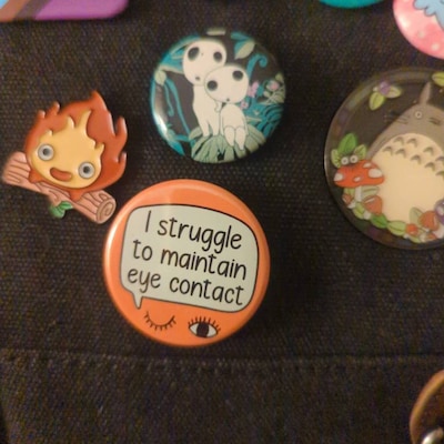 I'm Here to Answer Any Questions Badge Pin Staff Gift - Etsy