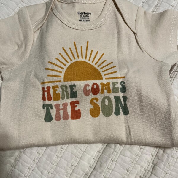 Little Sprout Baby Onesie®, Retro Little Plant Bodysuit, Tree Baby ...