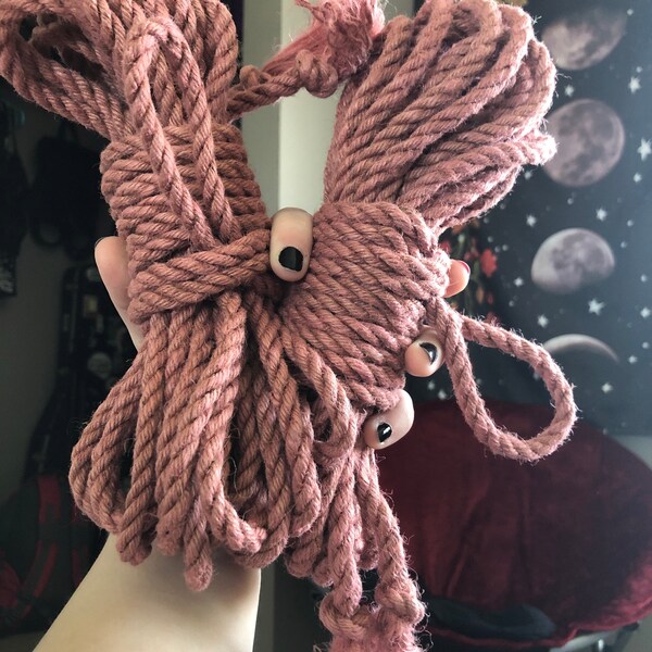 Jute Bondage Rope - Pink - Etsy