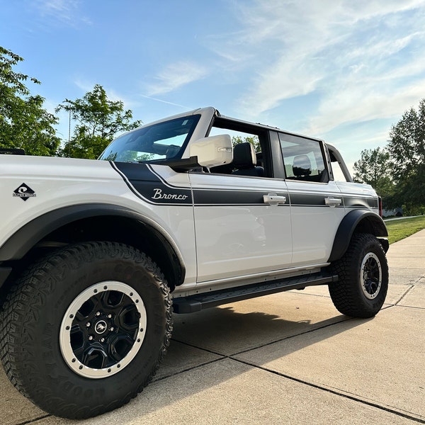 2021+ Ford Bronco Retro Full Body Graphic Decal MATTE BLACK - Etsy
