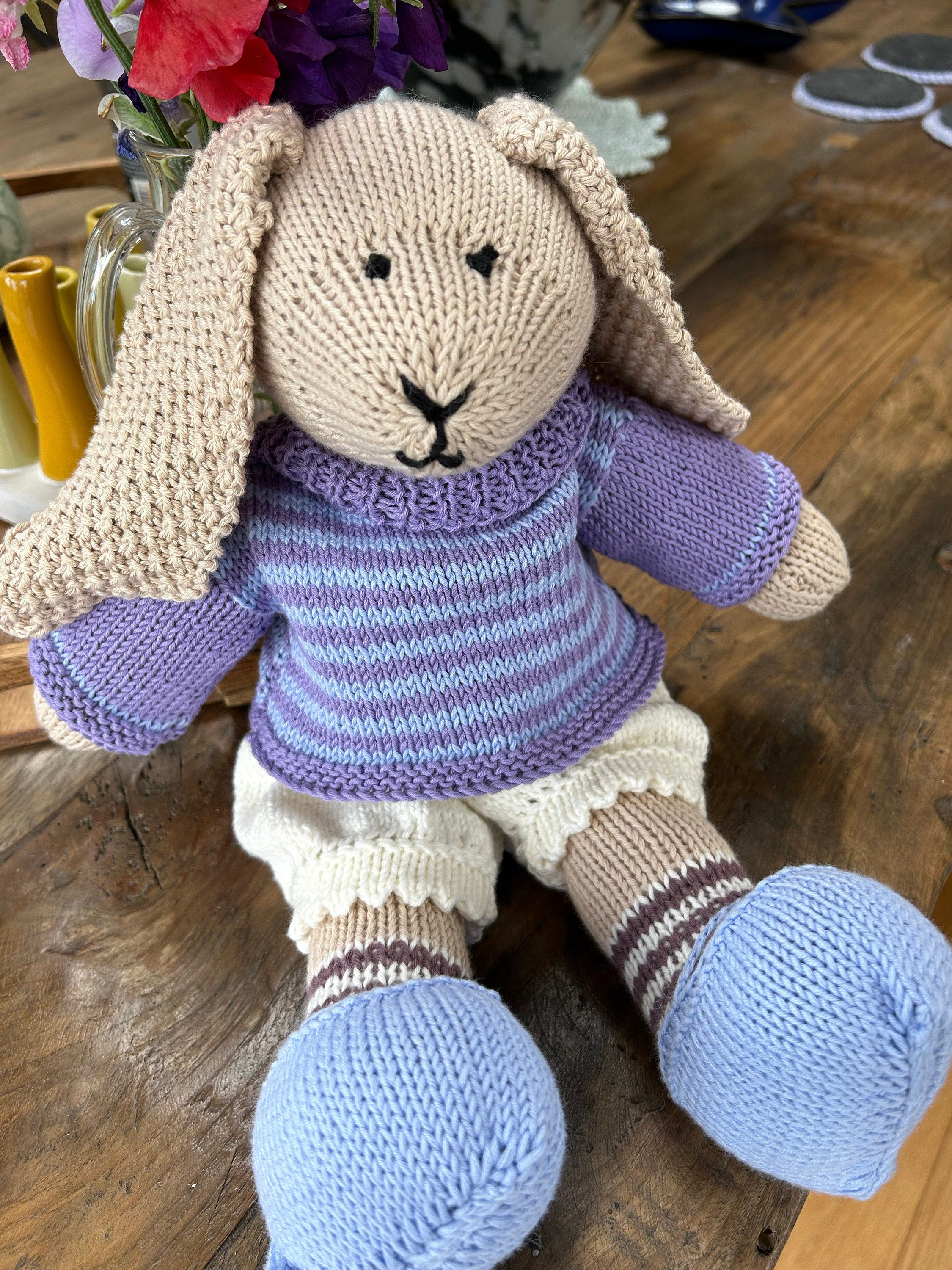 BLUEBELL Rabbit/ Toy Knitting Pattern/ Bunny Rabbit/ Plus Free ...