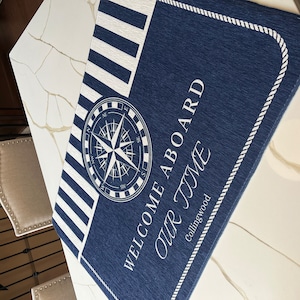 Personalized and Custom Stylish Design Boat Rug, Boat Mat, Nautical ...