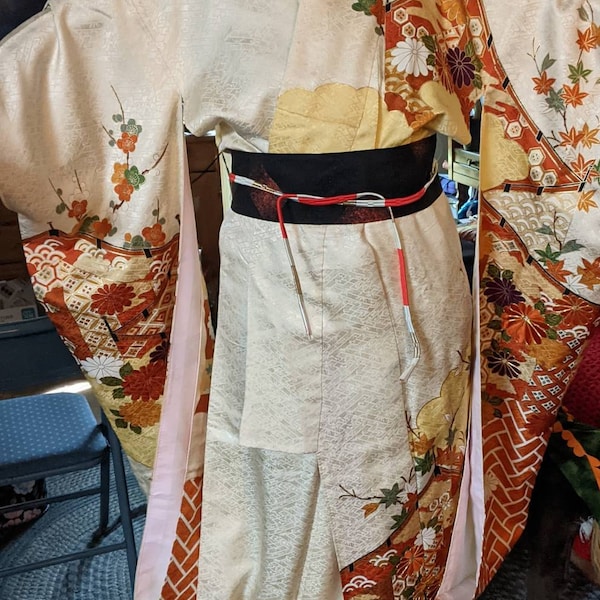 Japanese Kimono Belt ,silk Belt,kimono, Remade Belt, Handmade Belt ...