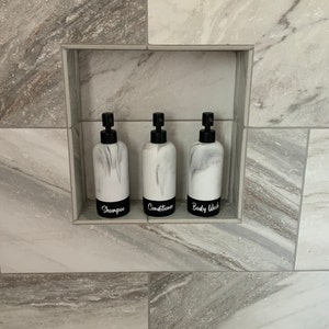 Shampoo Conditioner Body Wash Stickers Personalized Shampoo Labels ...