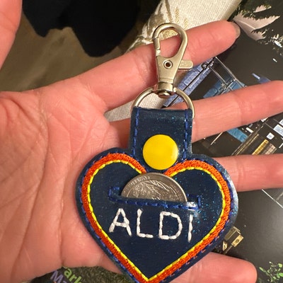 ALDI Quarter Keeper Key Chain, Lover Aldi Quarter Holder Key Fob, Coin ...