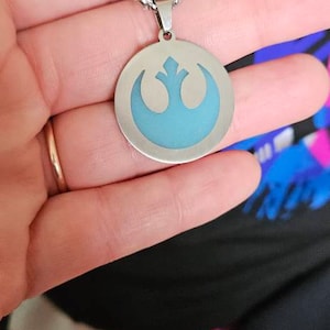 Jedi Necklace, Glow in the Dark Jewelry, Glowing Jedi Pendant ...