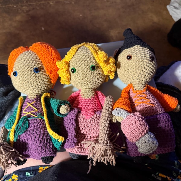 PATTERN ONLY* BUNDLE* Hocus Pocus Sanderson Sisters Inspired Amigurumi ...