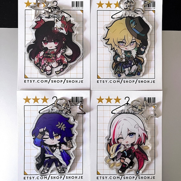 HONKAI STAR RAIL Penacony Keychain Charms - Sunday Gallagher Robin ...