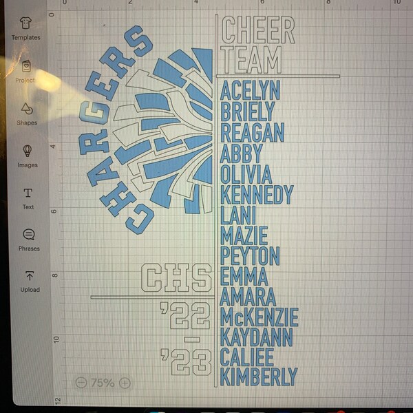 Cheer Team Roster Template SVG, Coach Gift (digital Download) - Etsy