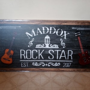 Personalized Music Room Sign, Custom Music Studio Signs, Gifts for Him ...