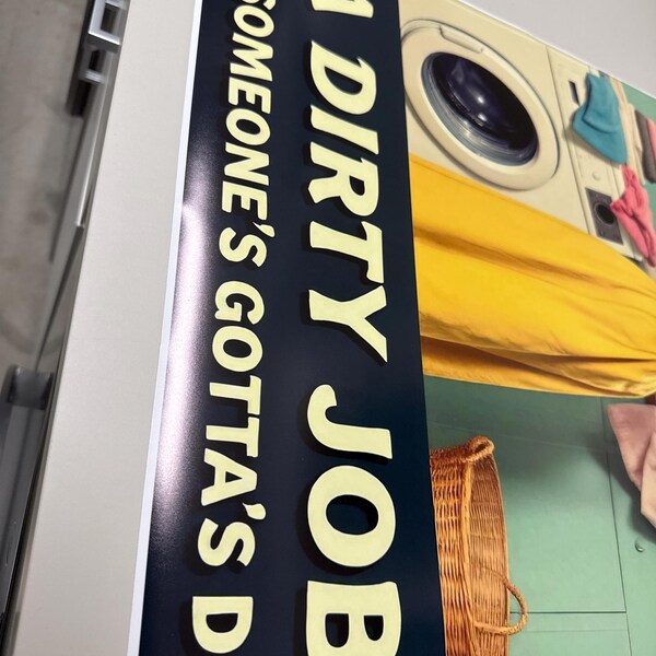 Vintage Laundry Day Wall Art, Retro Woman Washing Machine Print, Fresh ...