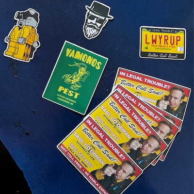 Better Call Saul Business Card Stickers, in Legal Trouble - Etsy