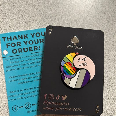 Customizable Pride 3-pin Set UPDATED LGBT Gay Bi Lesbian Trans Ace ...