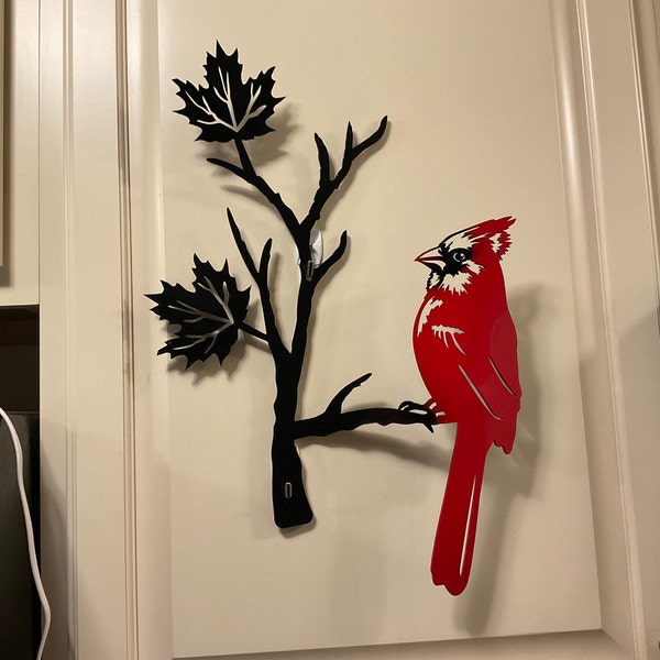 Red Cardinal Metal Bird / Metal Bird / Blue Jay Metal Bird / Home Decor ...