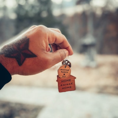 Personalized New Home Keychain, Home Sweet Home, Home Key Chain ...