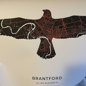 Kenora Eagle Print Map of Kenora Ontario Digital Download - Etsy
