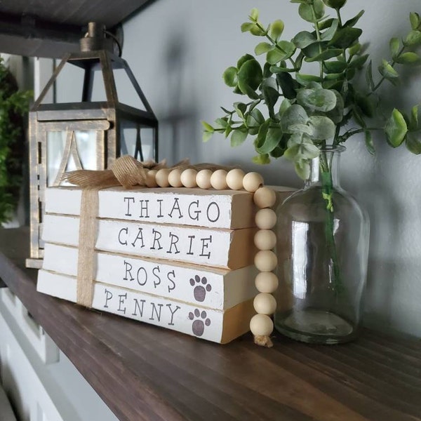 Farmhouse Vintage Books, Farmhouse Book Stacks, Farmhouse Decor, Home ...