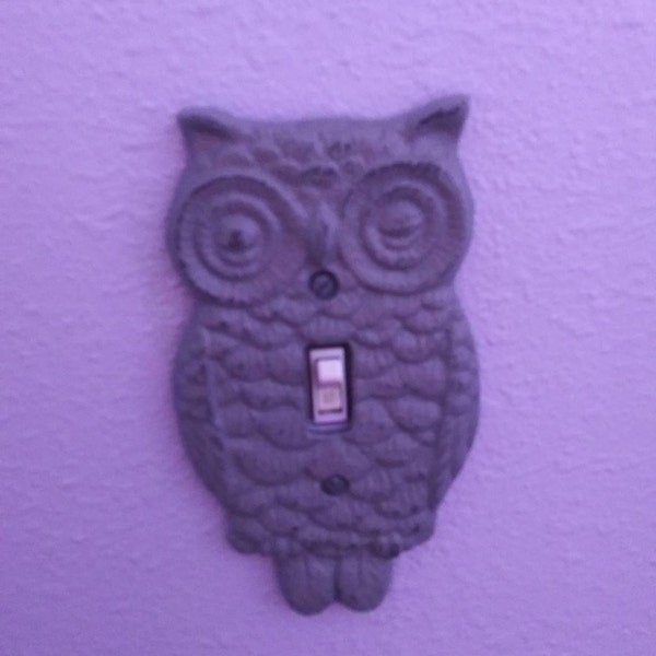 Shabby Chic Owl Light Switch Cover: Distressed Farmhouse Decor - Etsy