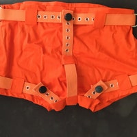 Orange Heavy Duty Lockable Diaper Cover Pants - Anti Diaper Removal ...