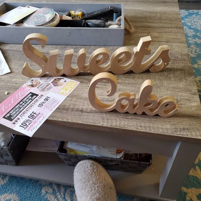 Cake Sign for Wedding Cake Table Cake Table Sign Gold - Etsy