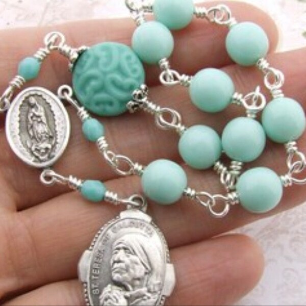 Memorare Chaplet Mother Teresa Flying Novena Lady of Guadalupe St ...