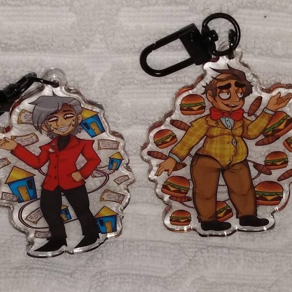 Creepypasta Strangled Red Acrylic Charms W/ Lanyard - Etsy