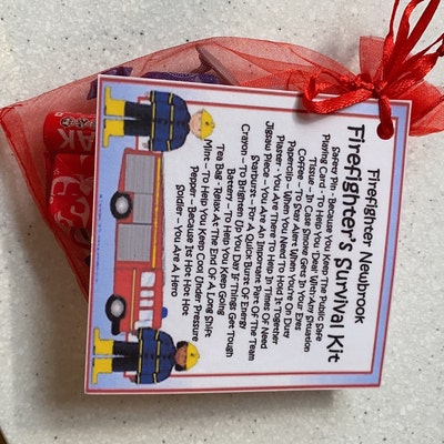 Firefighter's Survival Kit Fun Novelty Gift & Card Birthday Present ...
