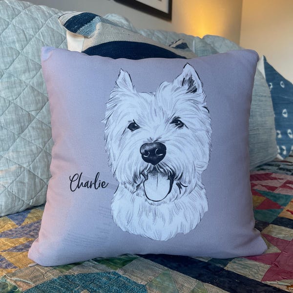 Custom Dog Pillow, Personalized Dog Pillow, Custom Pet Pillow, Cat ...