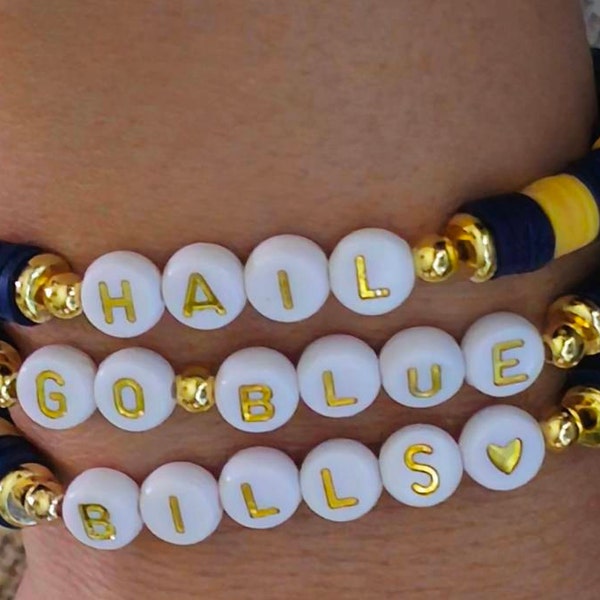 MSU Spartan STACK - Beaded Bracelets | Michigan State Bracelets ...