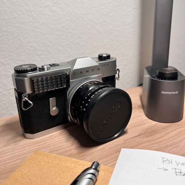 Canon Canonflex RM Vintage SLR Camera With Super Canomatic Lens, Very ...