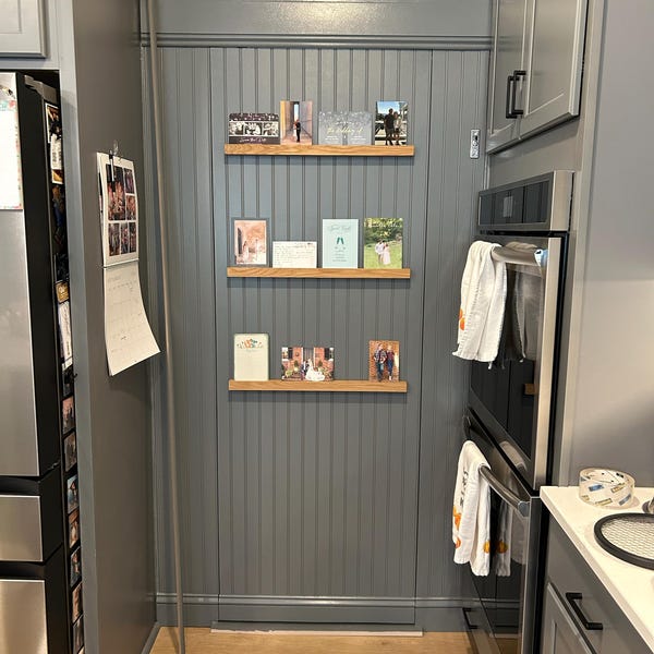 Wooden Picture Rail Shelf | Photo Rail Shelf | Solid Hardwood ...