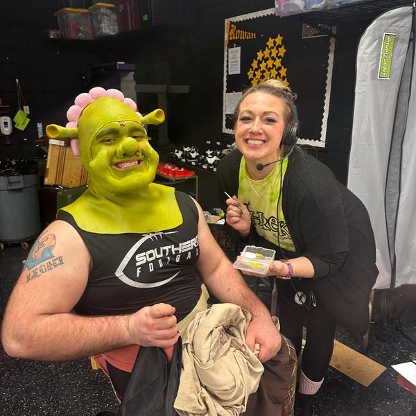 Special FX Makeup - Theatrical Makeup - Shrek the Musical - Shrek Latex ...