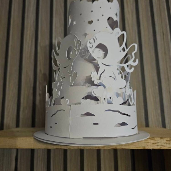 One Piece 4 Paper Cut Light Box Template Files, Shadow Box, 3D Papercut ...