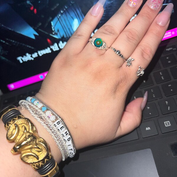 14K Gold Mood Ring, Dainty Ring for Women, Feeling Stone Ring, Colorful ...