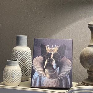 Custom Pet Portraits Queen Pet Portrait Female Animal | Etsy