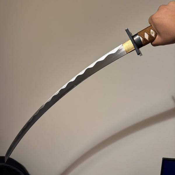 Handmade Afro Sword, Classic Samurai Tachi Sword Real Martial Art Sword ...