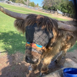 Goat/sheep Fly Masks With & W/o Horns Dual Adjustable Made to Order - Etsy