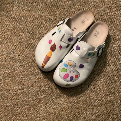 LADYBUG Themed Professional Womens Clogs, Comfortable Nurse & Doctor ...