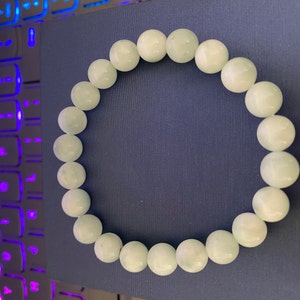 Djade-new Certified Natural Yellow Grade A Jadeite Jade Beaded Bracelet ...