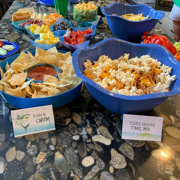 EDITABLE Sharks Food Tent Template Shark Jawsome Time Sharks Place ...