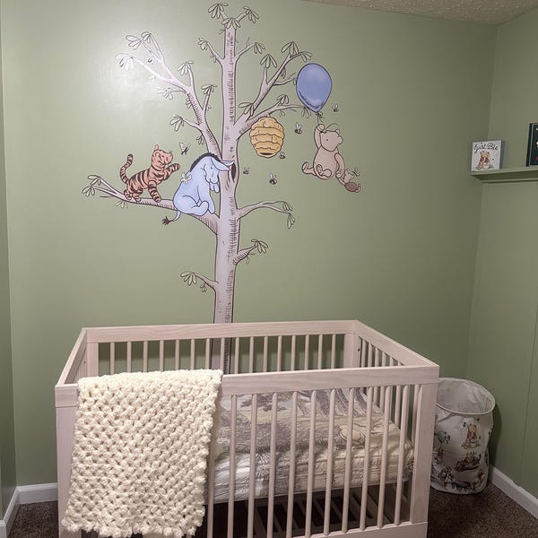 Pastel Color Classic Winnie the Pooh Wall Art Tigger Wall Sticker ...